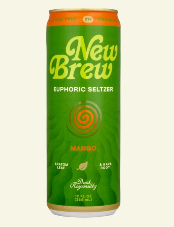 New Brew Mango Non-Alcoholic Euphoric Seltzer | Herban Flow