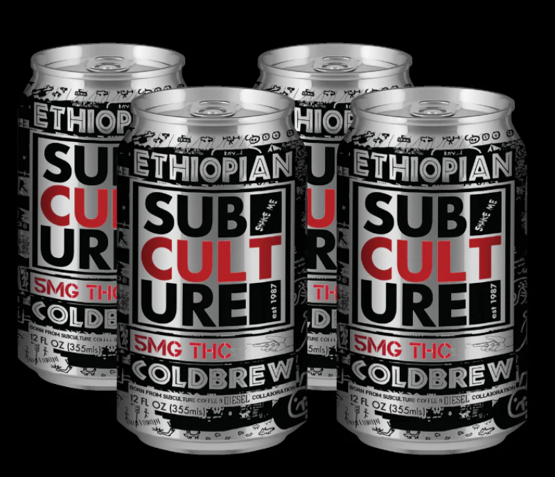 Subculture THC Infused Cold Brew Coffee - Black | Herban Flow