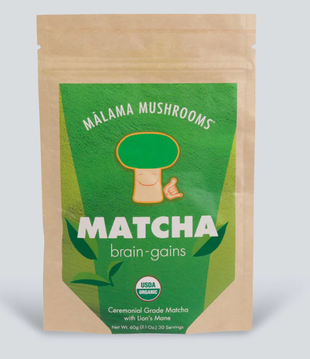 Malama Mushroom Lions Mane Matcha | Herban Flow