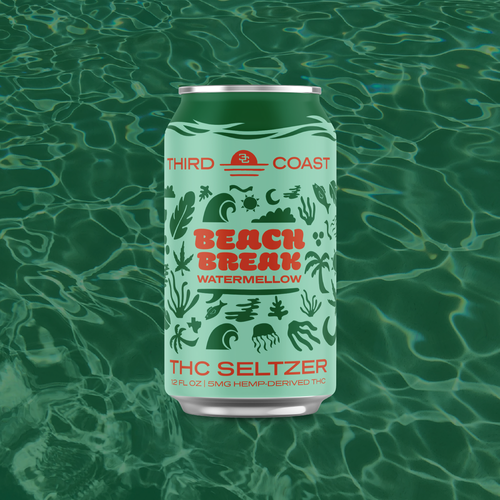 Beach Break Watermellow THC Seltzer